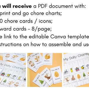 Printable Flip Routine Chart, Editable Morning, Evening, Bedtime Flip ...