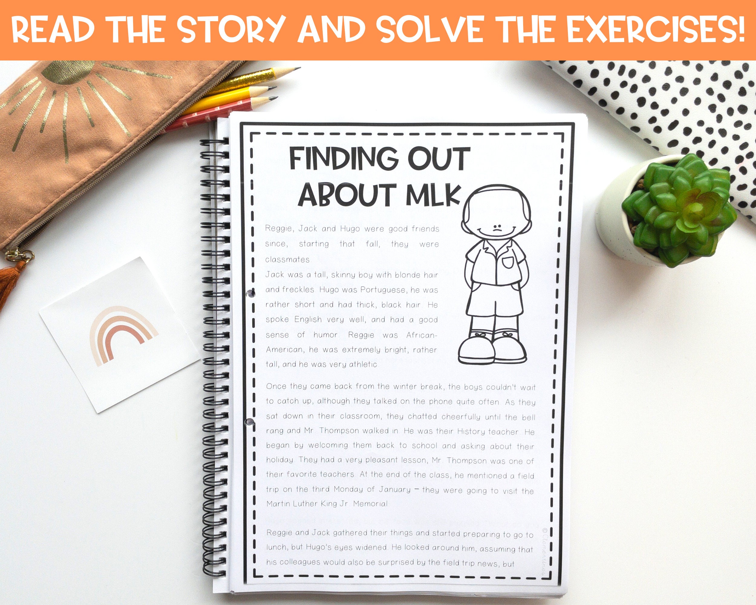 Martin Luther King Jr. Learning Set of ELA Worksheets | Homeschooling ...