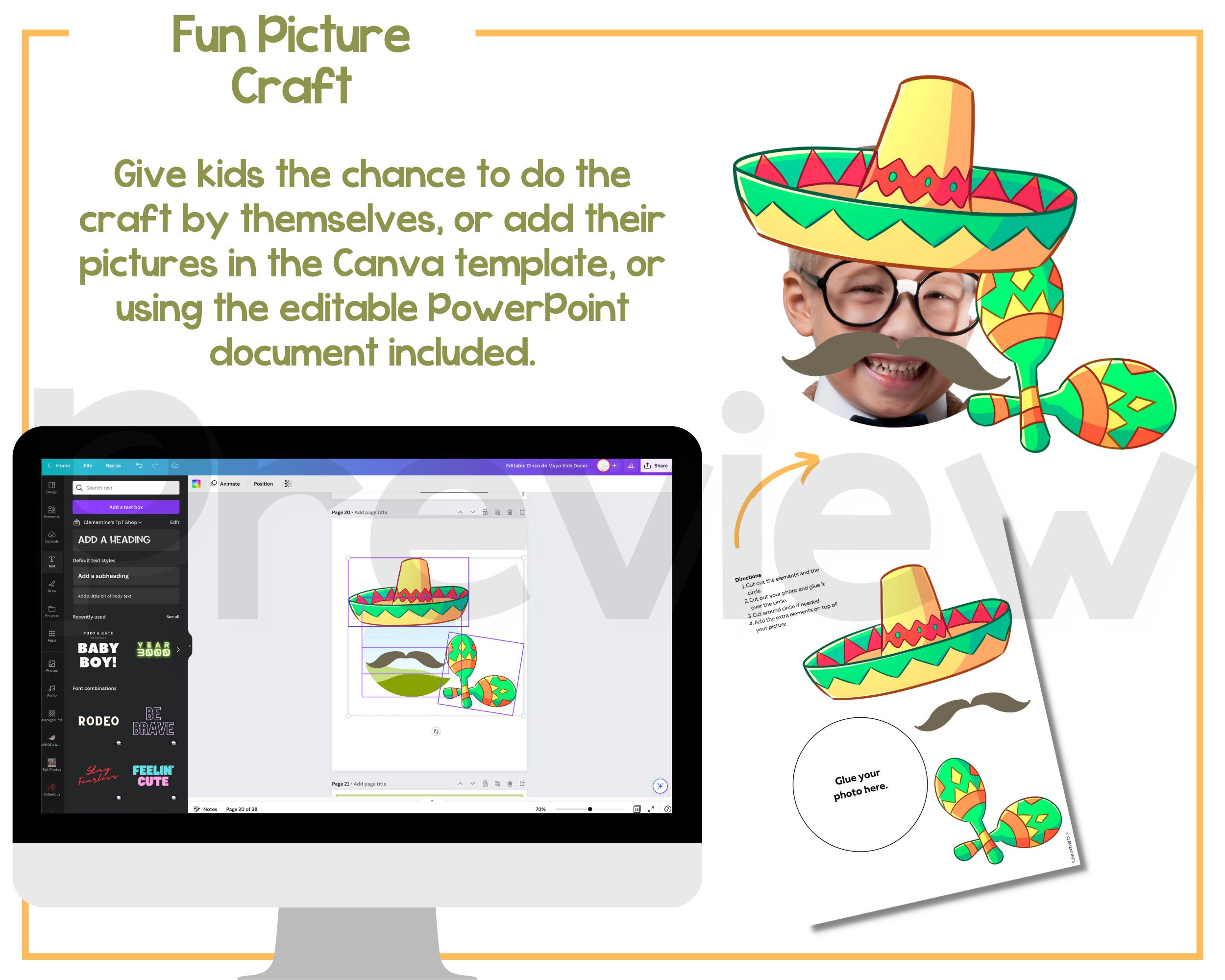 Cinco De Mayo Bulletin Board – Interactive Classroom Decor With ...