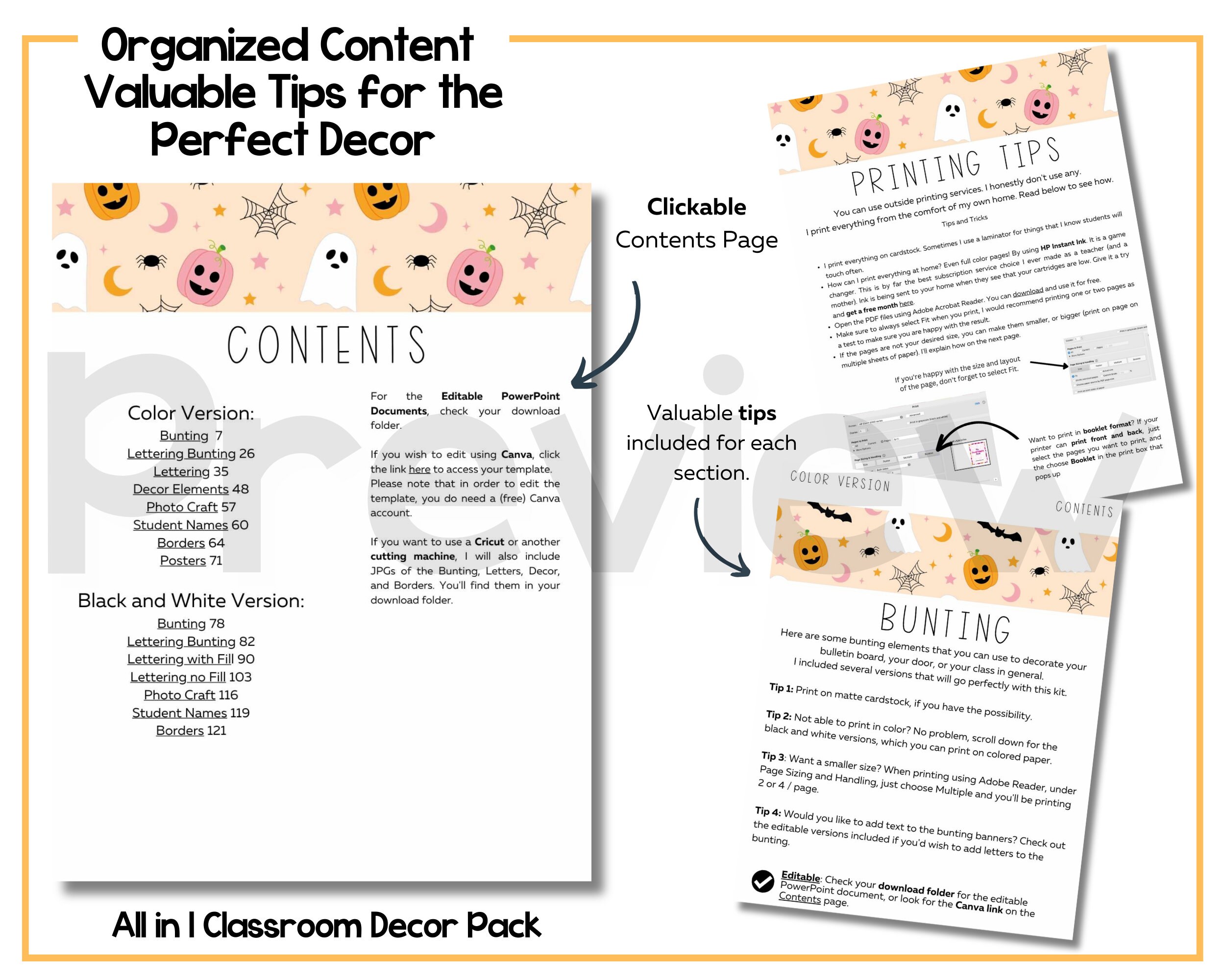 Cute Halloween Monsters Classroom Decor Bulletin Board Door - Etsy