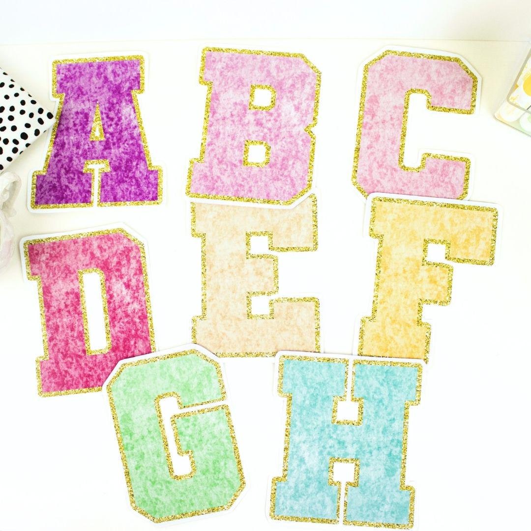 Printable Varsity Letters & Numbers - Rainbow Velvet Theme for Bulletin ...