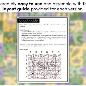 Mardi Gras Collaborative Poster for Kids - Printable Coloring Poster ...