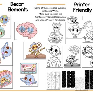 Retro Groovy Back to School Classroom Decor and Bulletin Board Kit ...