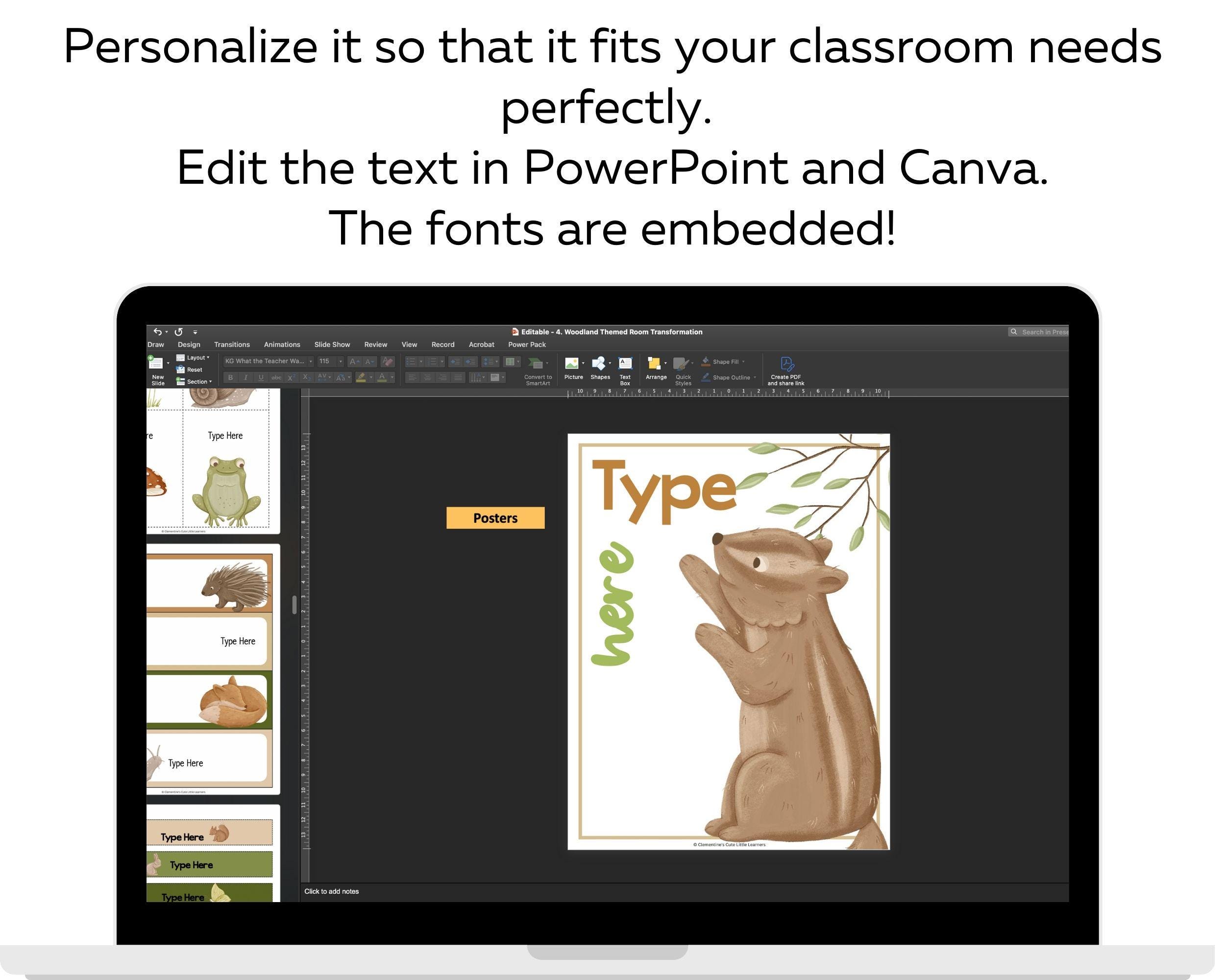 Woodland Themed Classroom Decor Bundle: Bulletin Boards, Open House ...