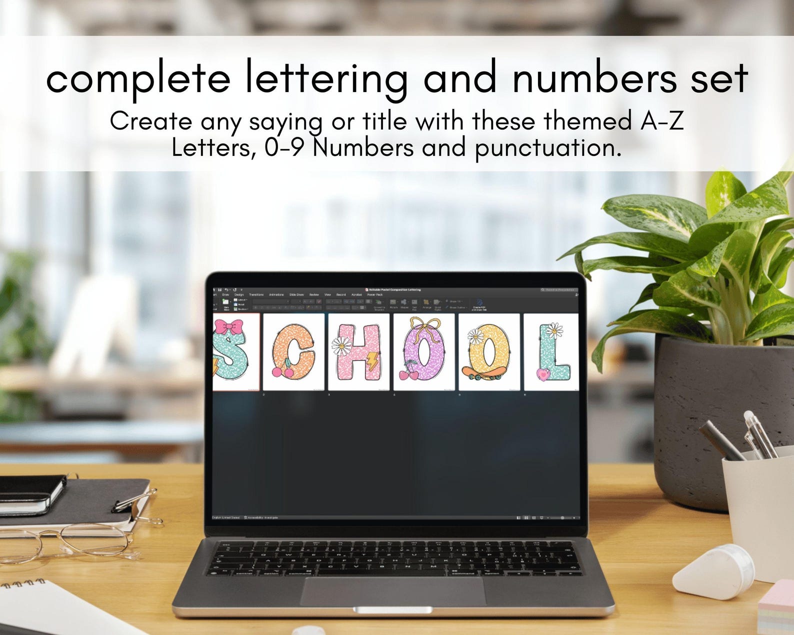 Printable Pastel Composition Notebook Letters & Numbers - Back to ...