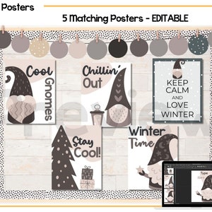 Fun Winter Gnomes Classroom Decor, Door Decor & Bulletin Board, Photo ...