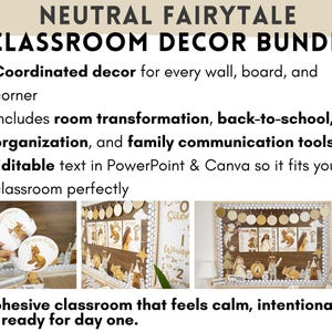 Fairytale Classroom Decor Bundle | Editable Fairy Tale Theme Bulletin ...