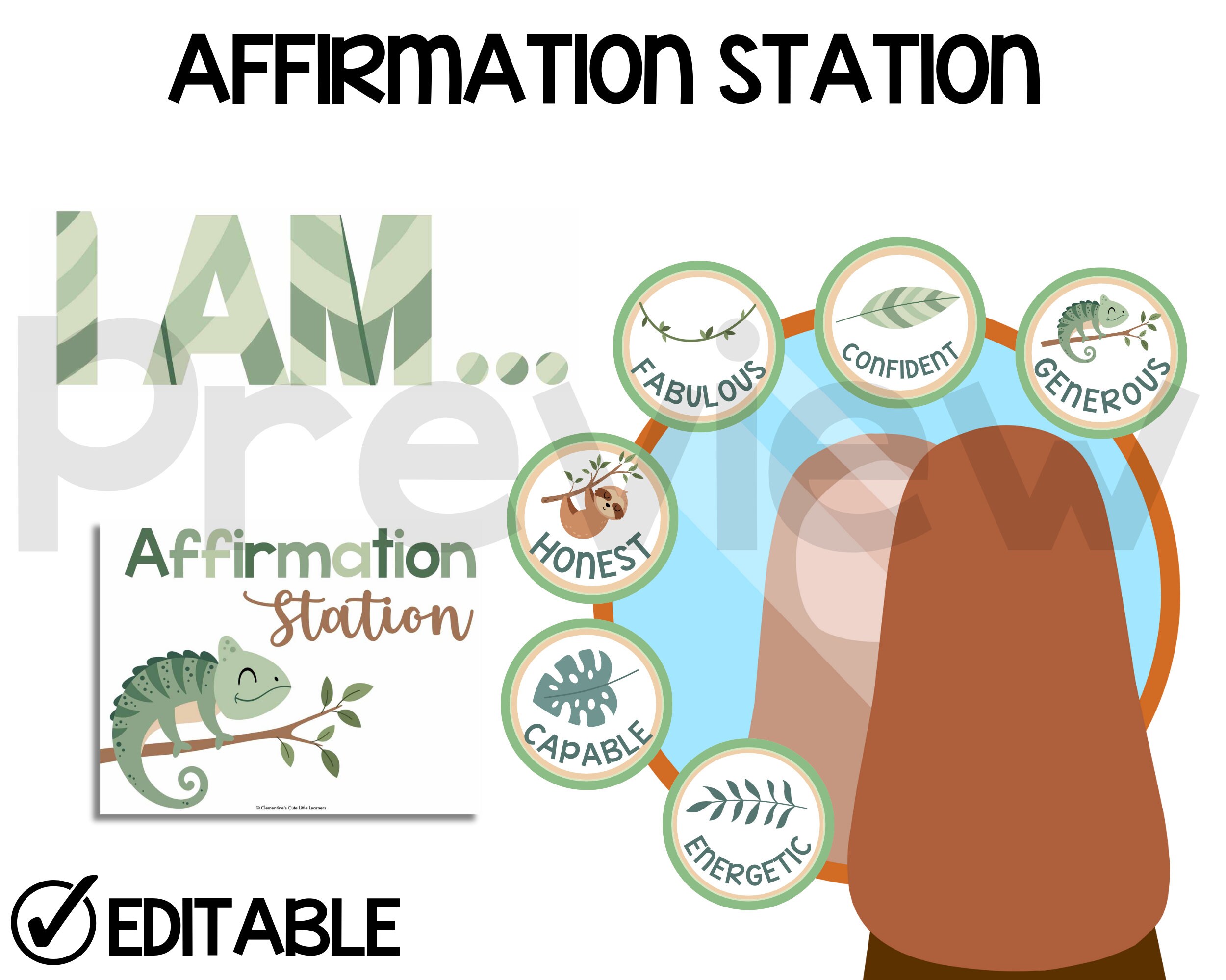 Jungle Safari Editable Classroom Decor Bundle, Bulletin Boards, Back to ...