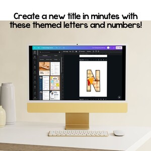 Thanksgiving Themed Letters and Numbers for Bulletin Board / Classroom ...