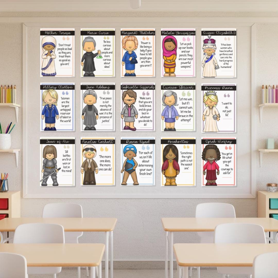 Women's History Month Quotes by Famous Women Posters | Coloring Quotes ...