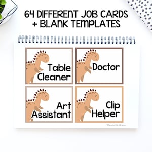 Editable Classroom Jobs Boho Dinosaurs Bulletin Board & Classroom Decor ...