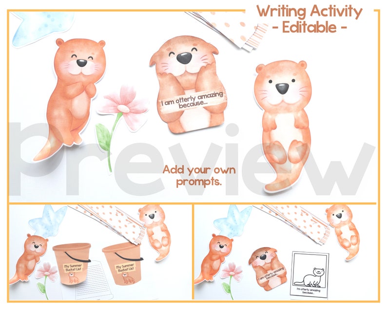 End of Year / Summer Otter Bulletin Board & Classroom Decor - Etsy