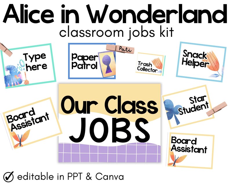 Retro Western Theme Classroom Jobs Display, Editable Bulletin Board ...