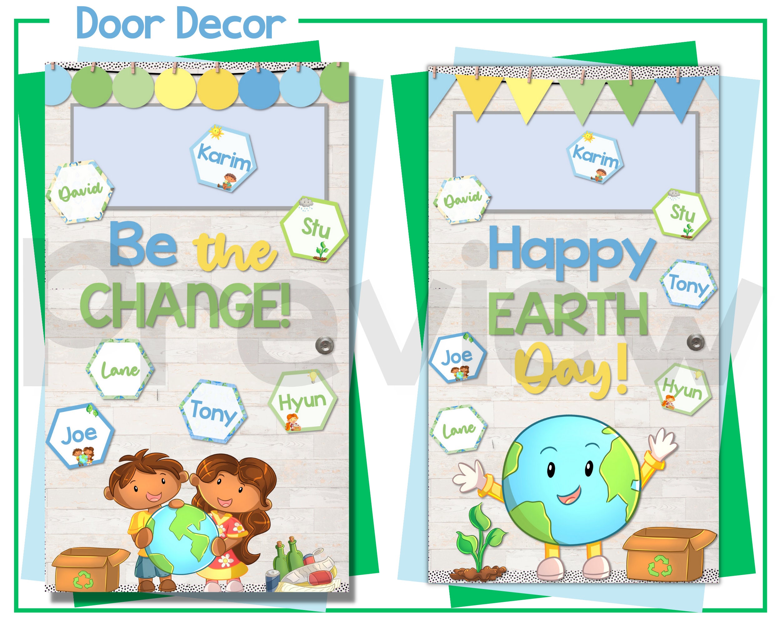 Earth Day Cute Kids Bulletin Board & Classroom Decor - Etsy