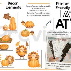 Thanksgiving Gratitude Bulletin Board & Classroom Decor Editable ...