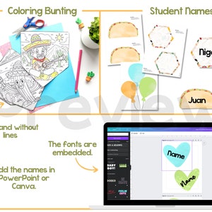 Cinco De Mayo Bulletin Board & Interactive Classroom Decor + Editable ...