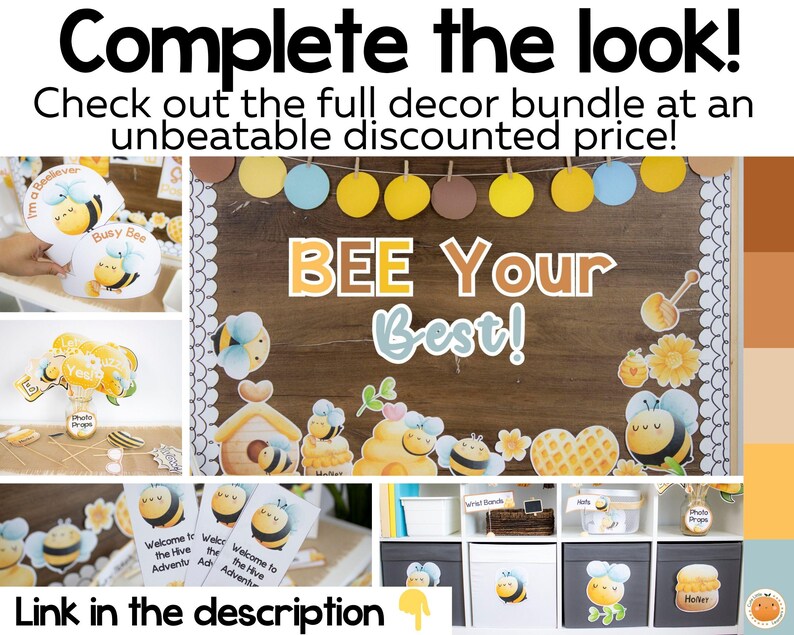 Busy Bee Classroom Schedule Cards | Editable Daily Display Set for Back ...