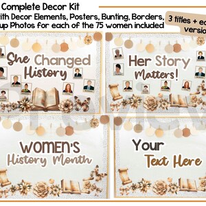 Women's History Month Bulletin Board & Interactive Classroom Decor ...
