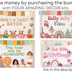 Gingerbread Man Bulletin Board & Classroom Decor Kit + Editable ...