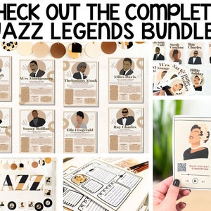 Jazz Decor With QR Codes for Listening, Complete Classroom Decor & Bulletin Board Kit for Music ...