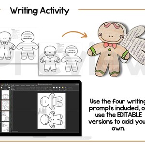 Gingerbread Man Bulletin Board & Classroom Decor Kit + Editable ...