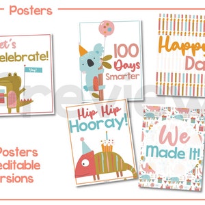 100 Days of School Bulletin Board & Interactive Classroom Decor ...