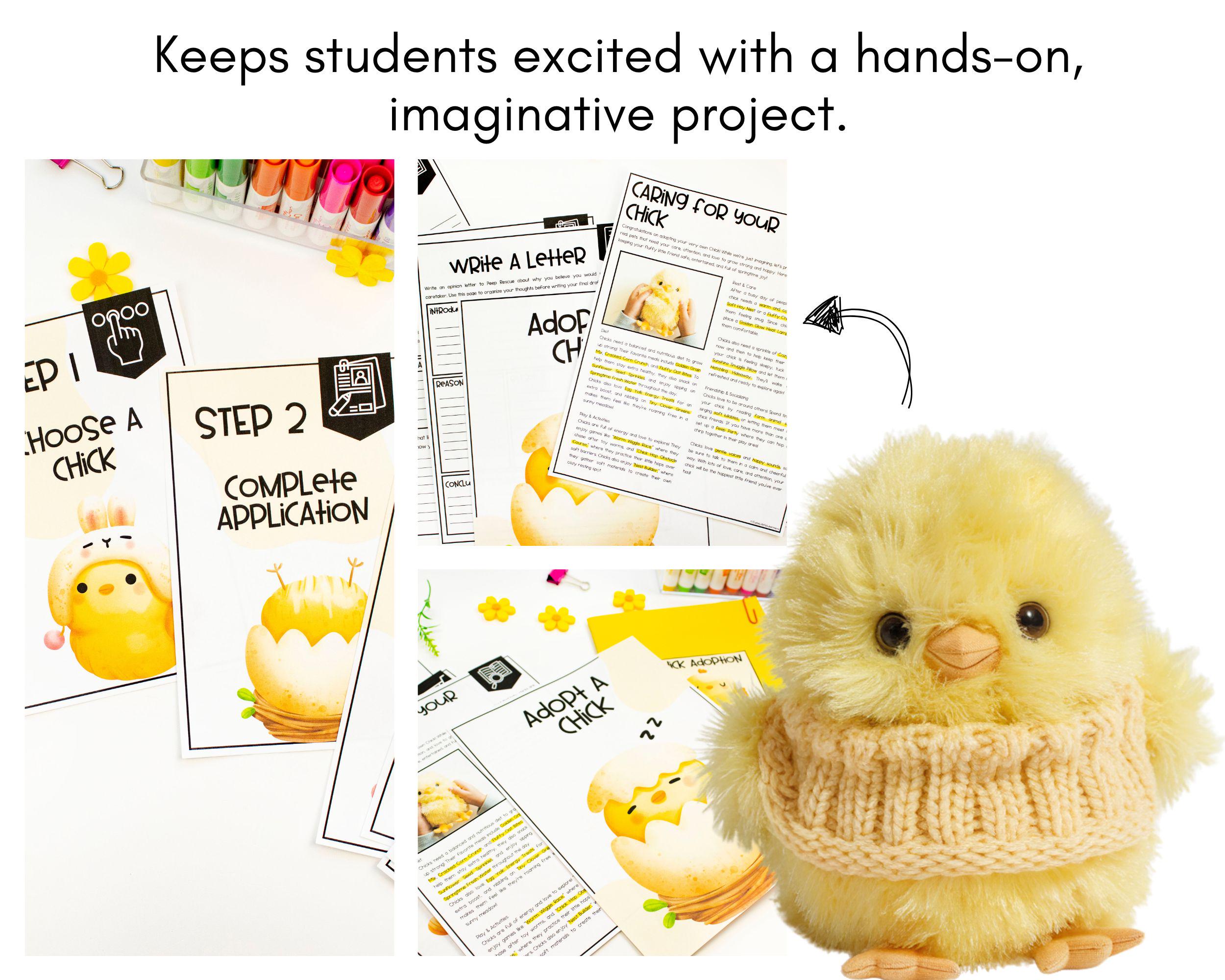 Adopt a Chick Project Based Learning, Printable Spring and Easter ...