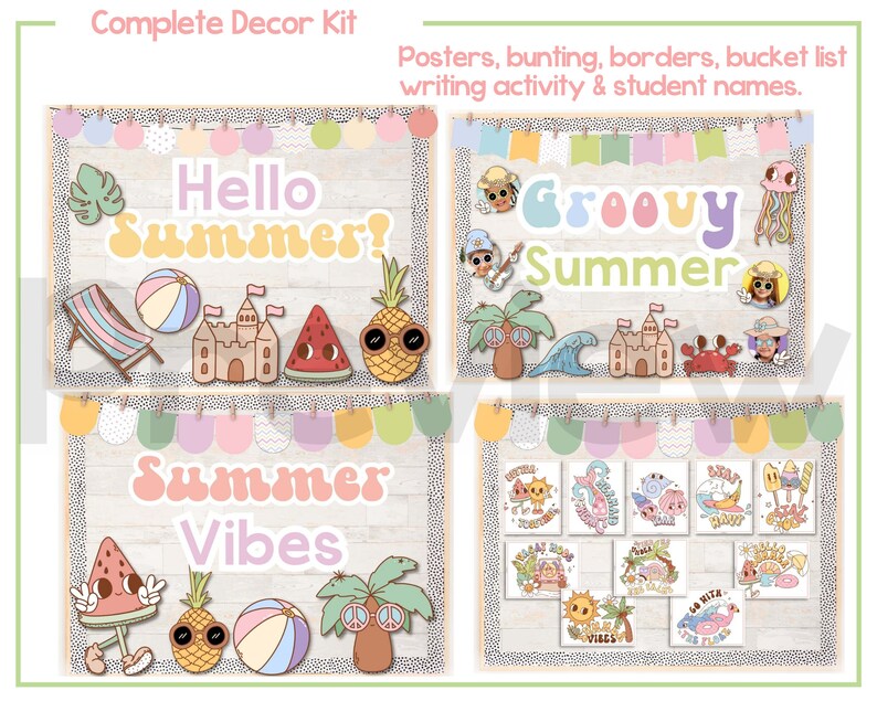 End of Year / Summer Turtle Bulletin Board & Classroom Decor - Etsy