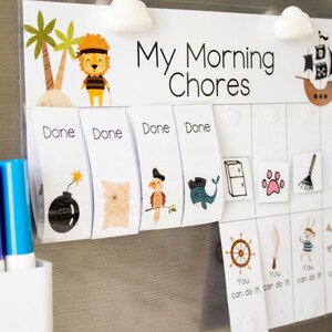 Printable Flip Routine Chart, Editable Morning, Evening, Bedtime Flip ...