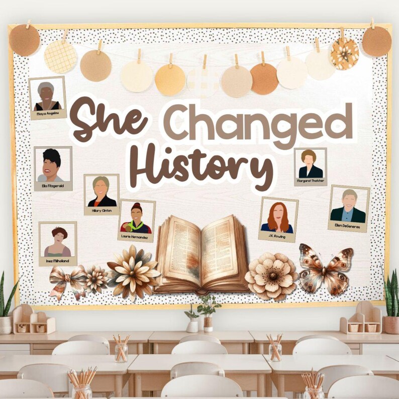 Women's History Month Bulletin Board & Interactive Classroom Decor ...