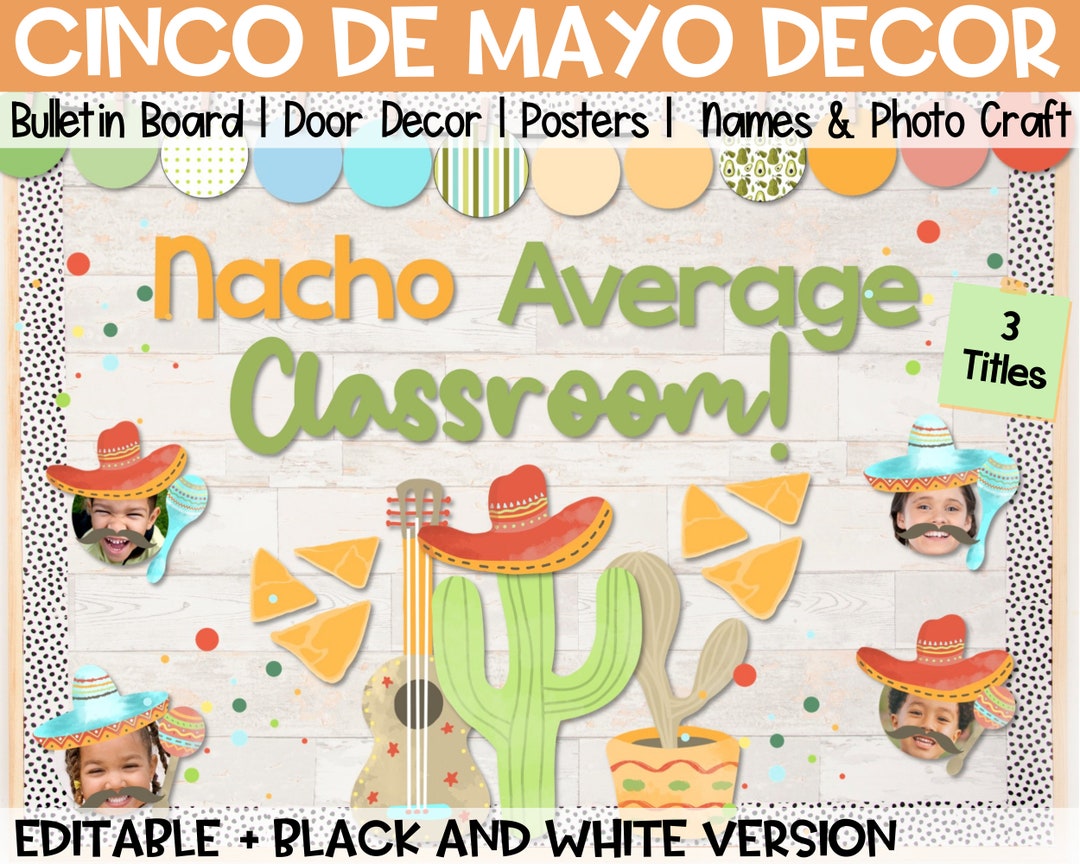 Cinco De Mayo Bulletin Board & Interactive Classroom Decor - Etsy