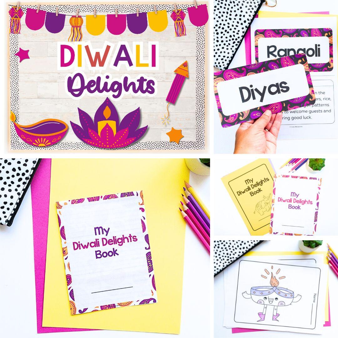 Diwali Bulletin Board & Vocabulary – Printable Classroom Decor ...