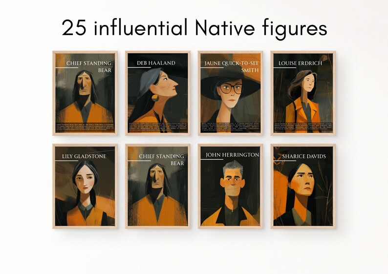 Native Heritage Month Posters | 25 Influential Native Figures Classroom ...