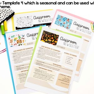 Calm Farm Editable Classroom Newsletter Templates, Weekly & Monthly ...