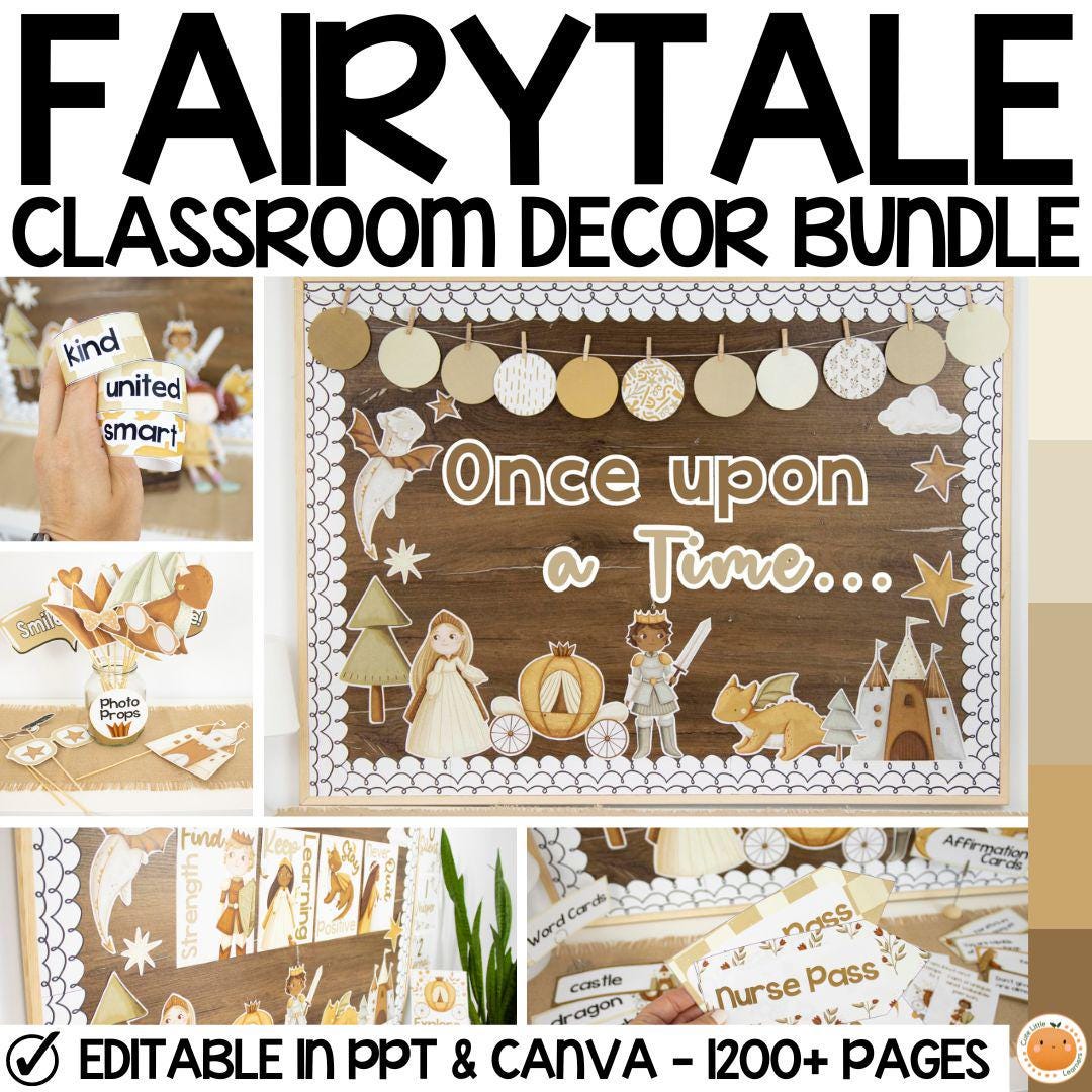Fairytale Magic Decor Bundle Editable Classroom Decor, Bulletin Boards ...