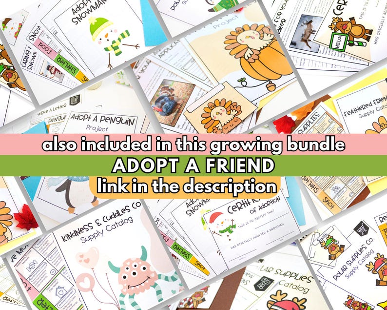 Adopt a Love Monster Project Based Learning, Printable Valentine's Day ...