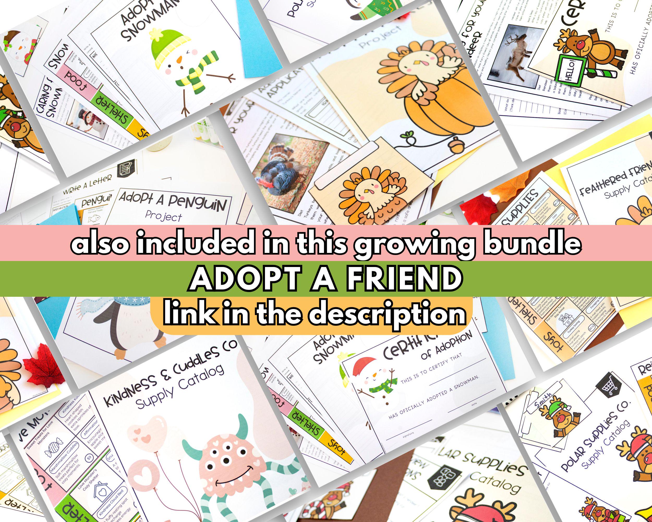 Adopt a Love Monster Project Based Learning, Printable Valentine's Day ...