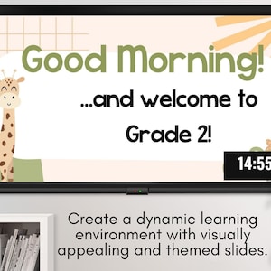 Jungle Safari Daily Classroom Slides With Timers, Centers, Behavior ...