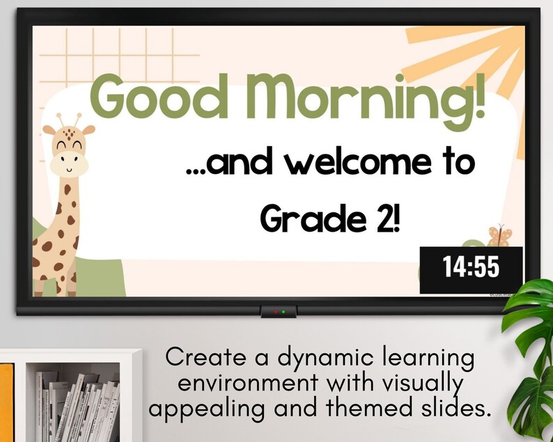 Jungle Safari Daily Classroom Slides | Editable Template With Timers ...