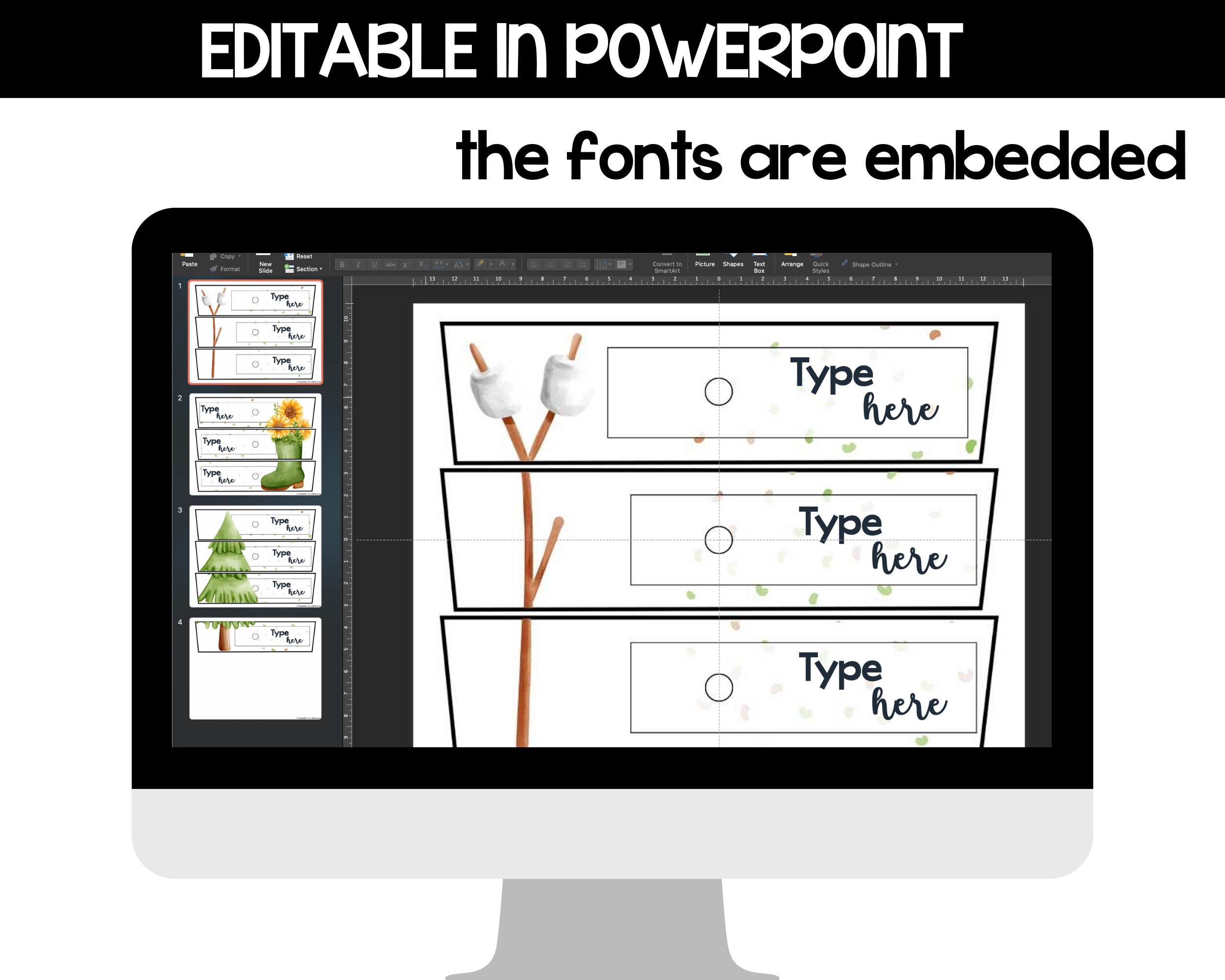 Editable 10 Drawer Rolling Cart Labels Set Camping Themed - Etsy