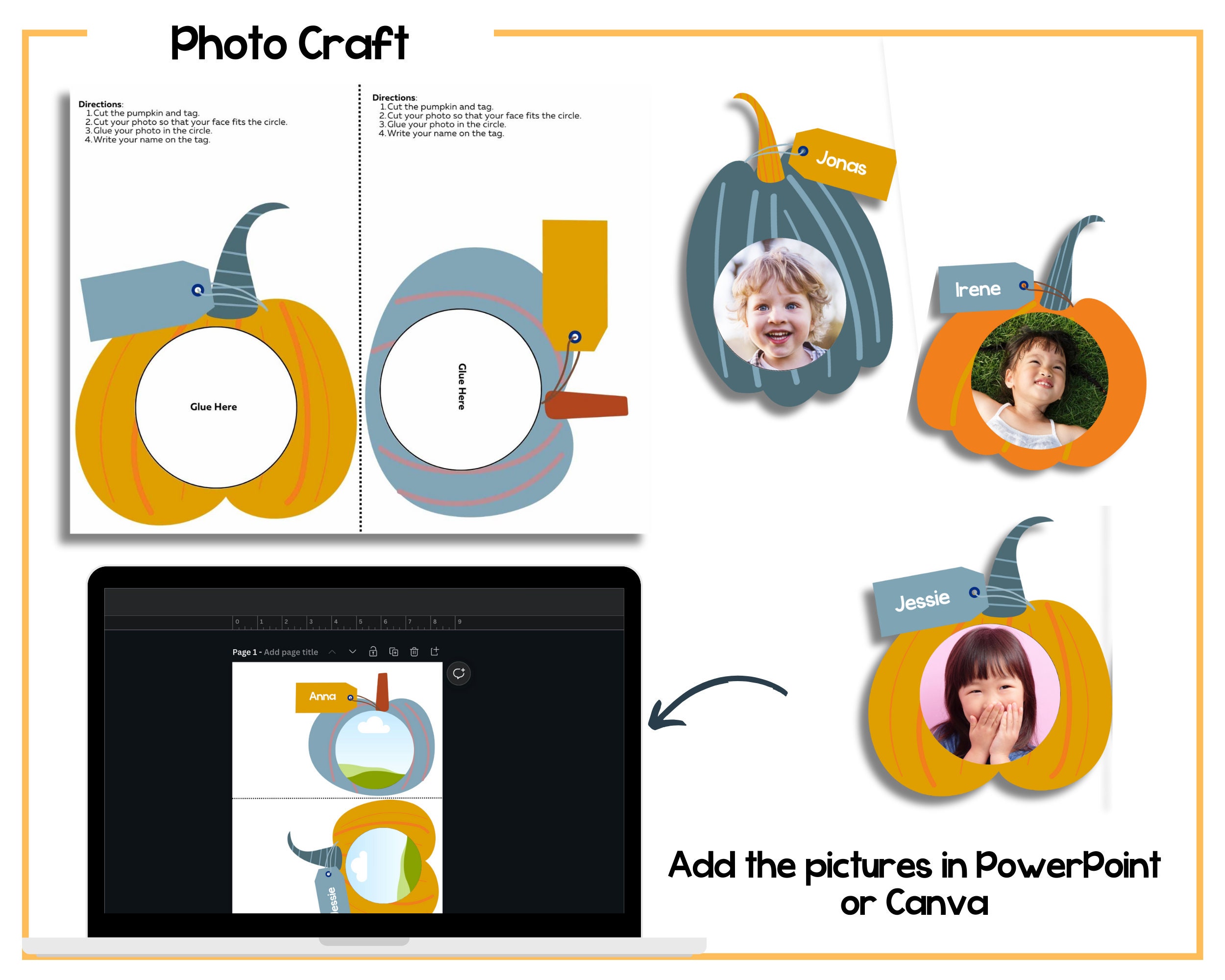 Halloween and Fall Pumpkin Patch Bulletin Board & Classroom Decor ...