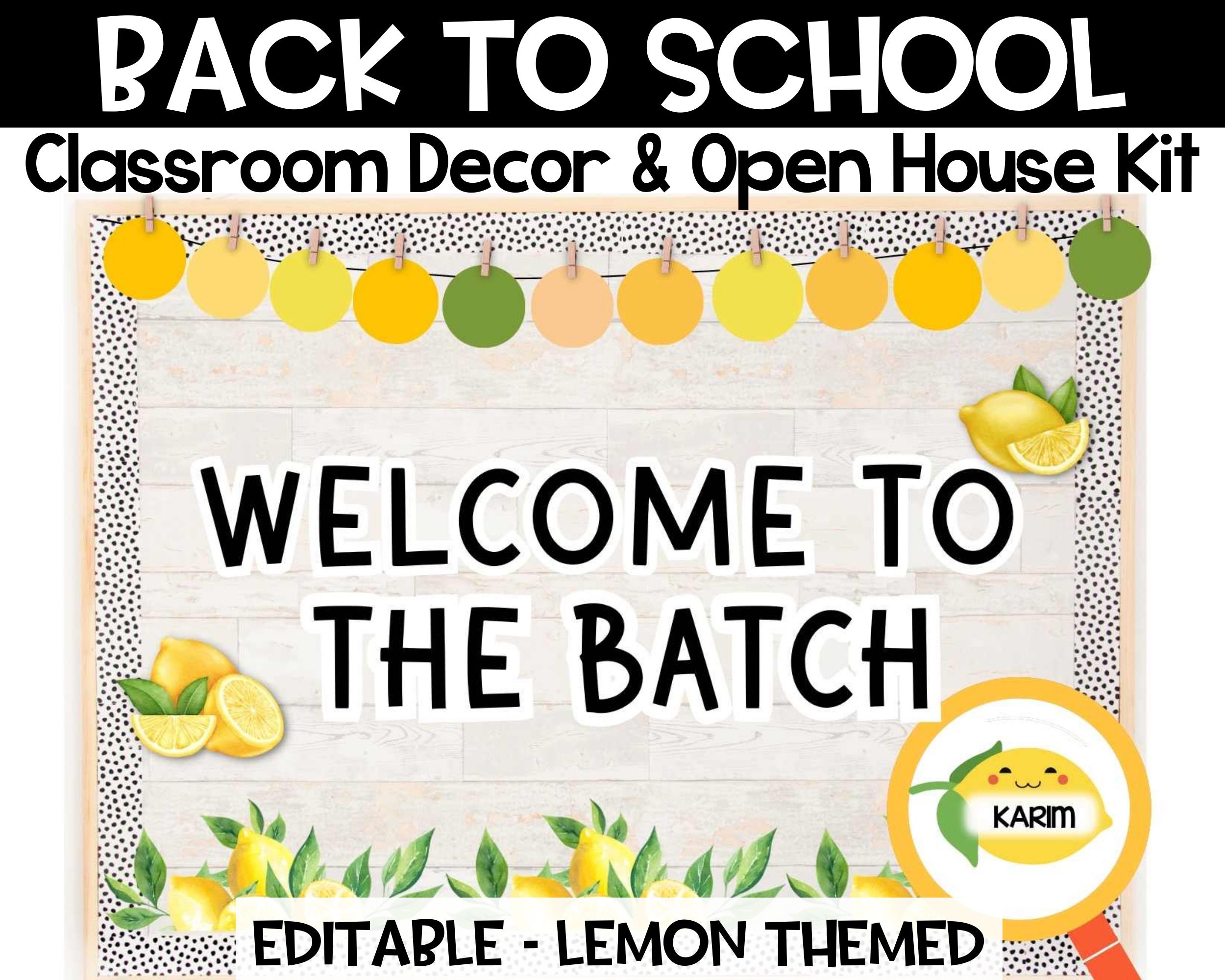 Back to School Bulletin Board Decor and Open House Kit - Etsy