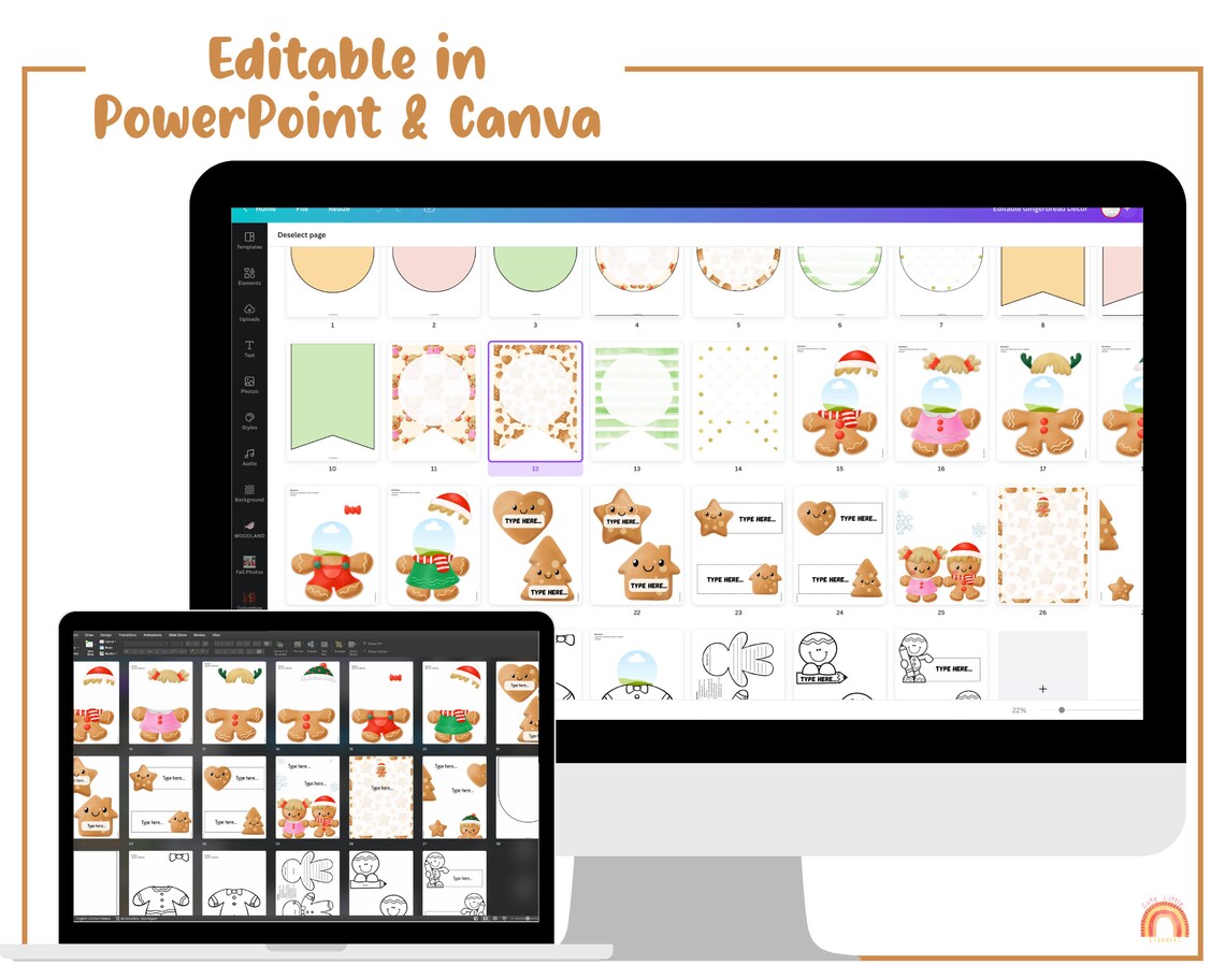 Gingerbread Man Bulletin Board & Classroom Decor Kit - Etsy