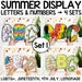 Summer Letters and Numbers Bundle for Bulletin Boards and Classroom ...