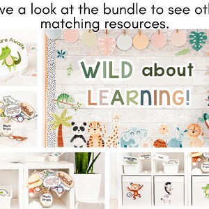 Jungle Safari Daily Classroom Slides With Timers, Centers, Behavior ...