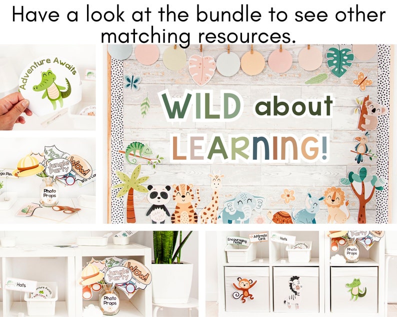 Jungle Safari Daily Classroom Slides | Editable Template With Timers ...
