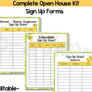 Back to School Bulletin Board Decor and Open House Kit + Editable ...