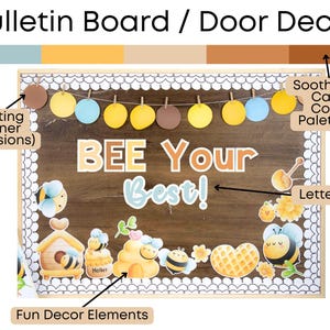 Busy Bee Room Transformation, Bulletin Board, Back to School Classroom ...
