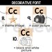 Alphabet Posters Boho Space Themed Primary, Cursive & Decorative Fonts ...