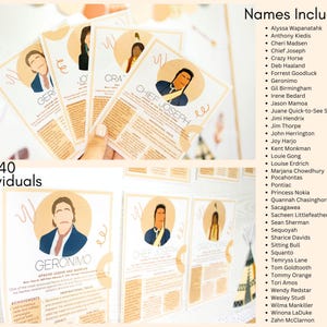 Native American Heritage Month Biography Posters for Bulletin Board ...